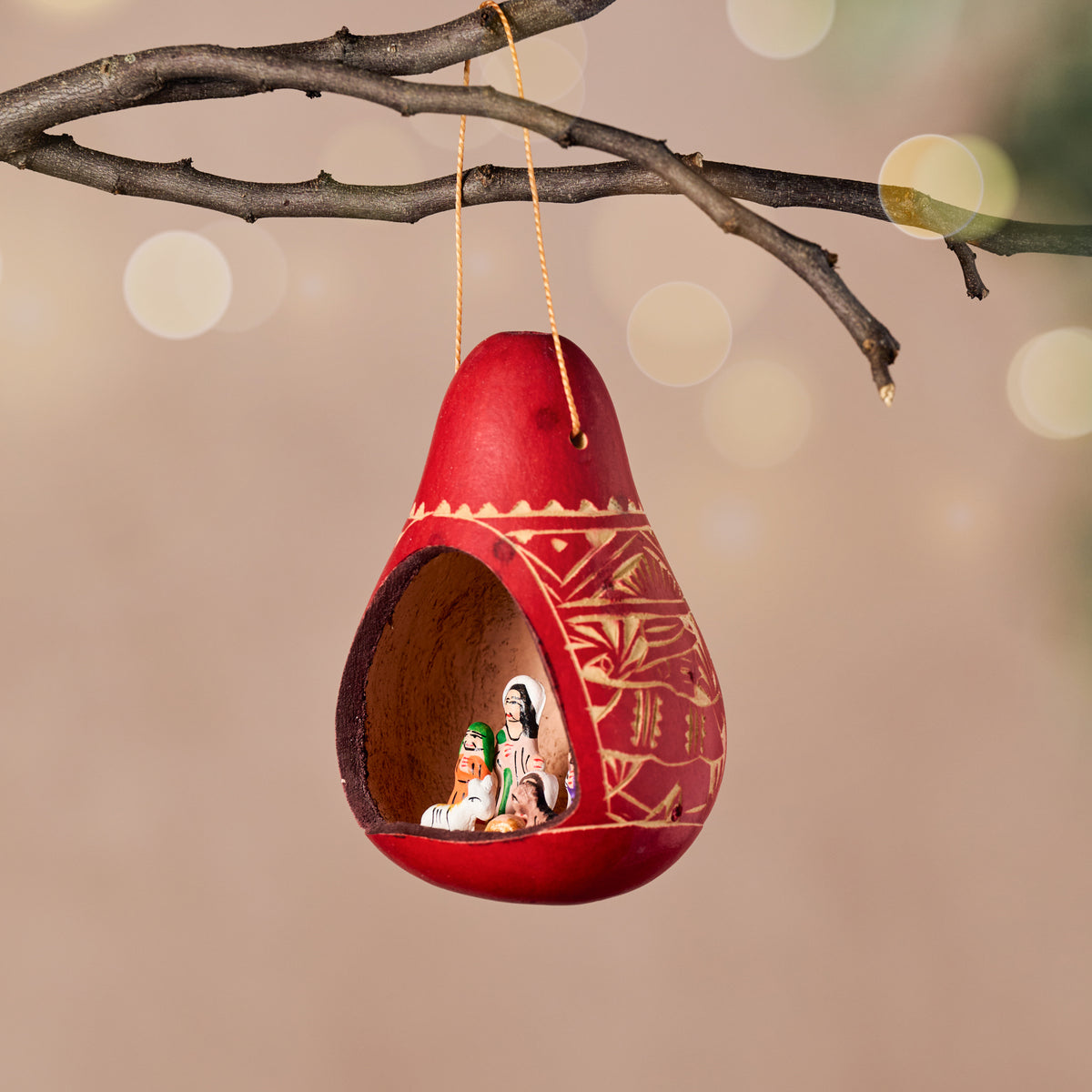 Nativity Gourd Ornament — Ten Thousand Villages - Wholesale