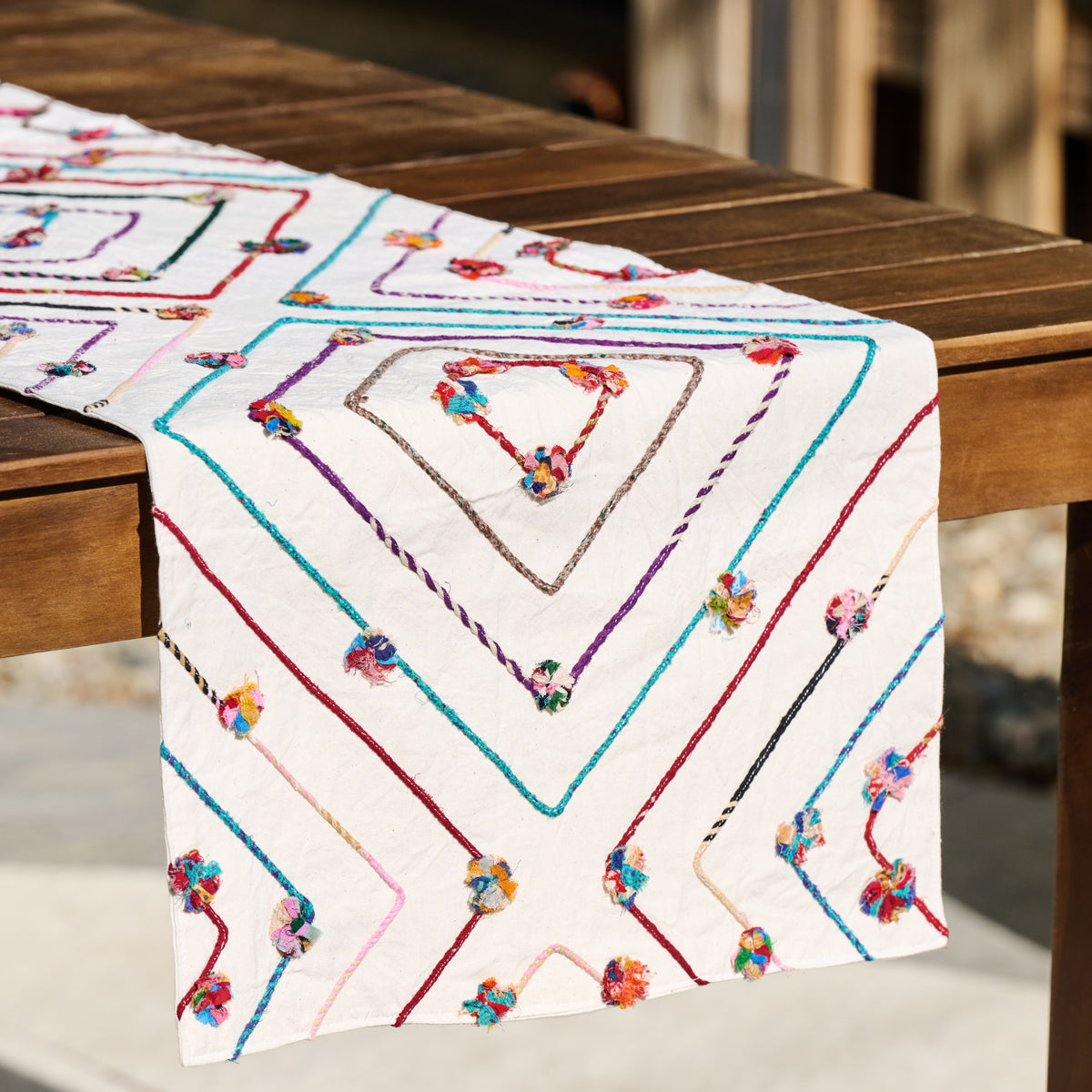 Aamaal Sari Table Runner — Ten Thousand Villages - Wholesale