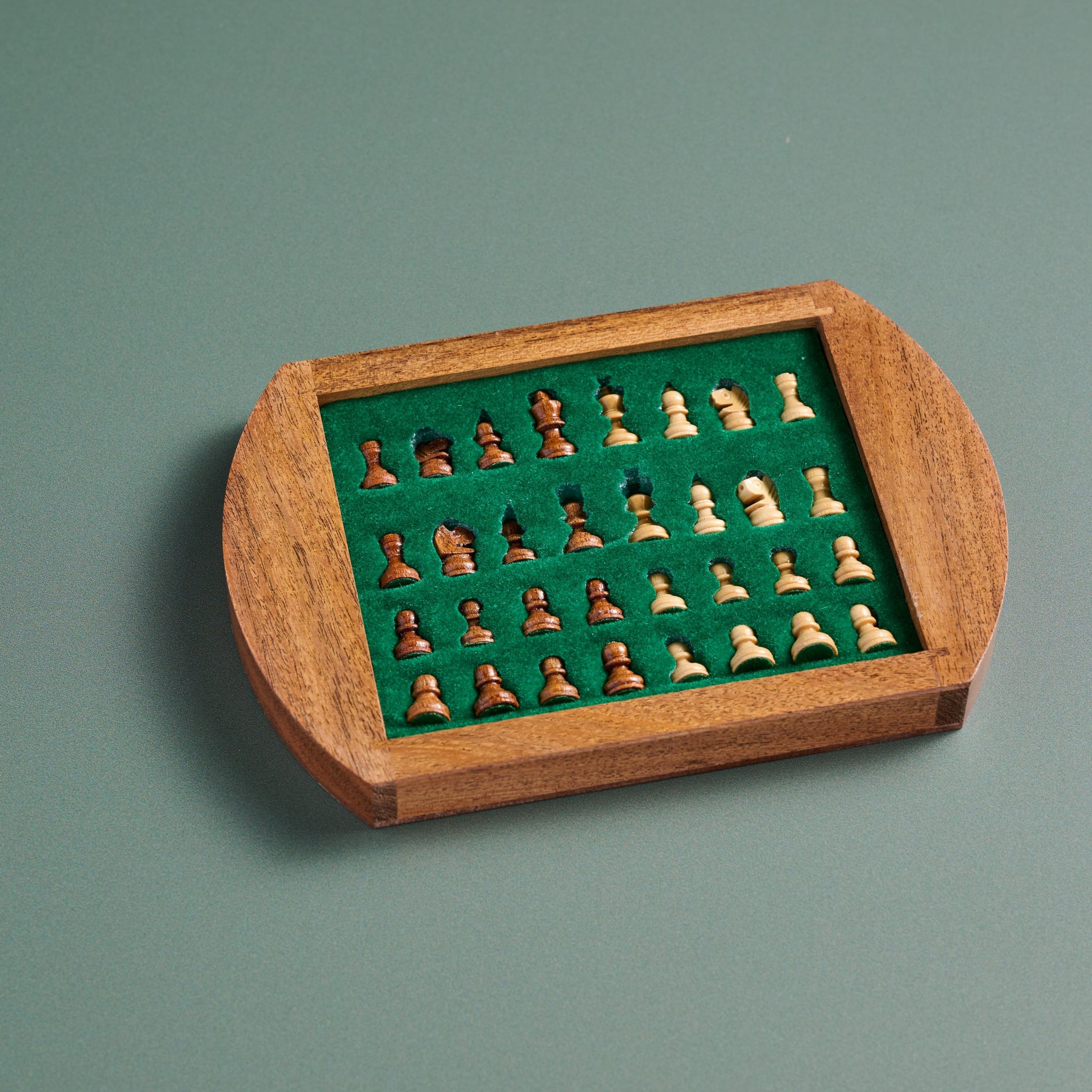 Acacia Wood Round Magnetic Chess Set — Ten Thousand Villages - Wholesale