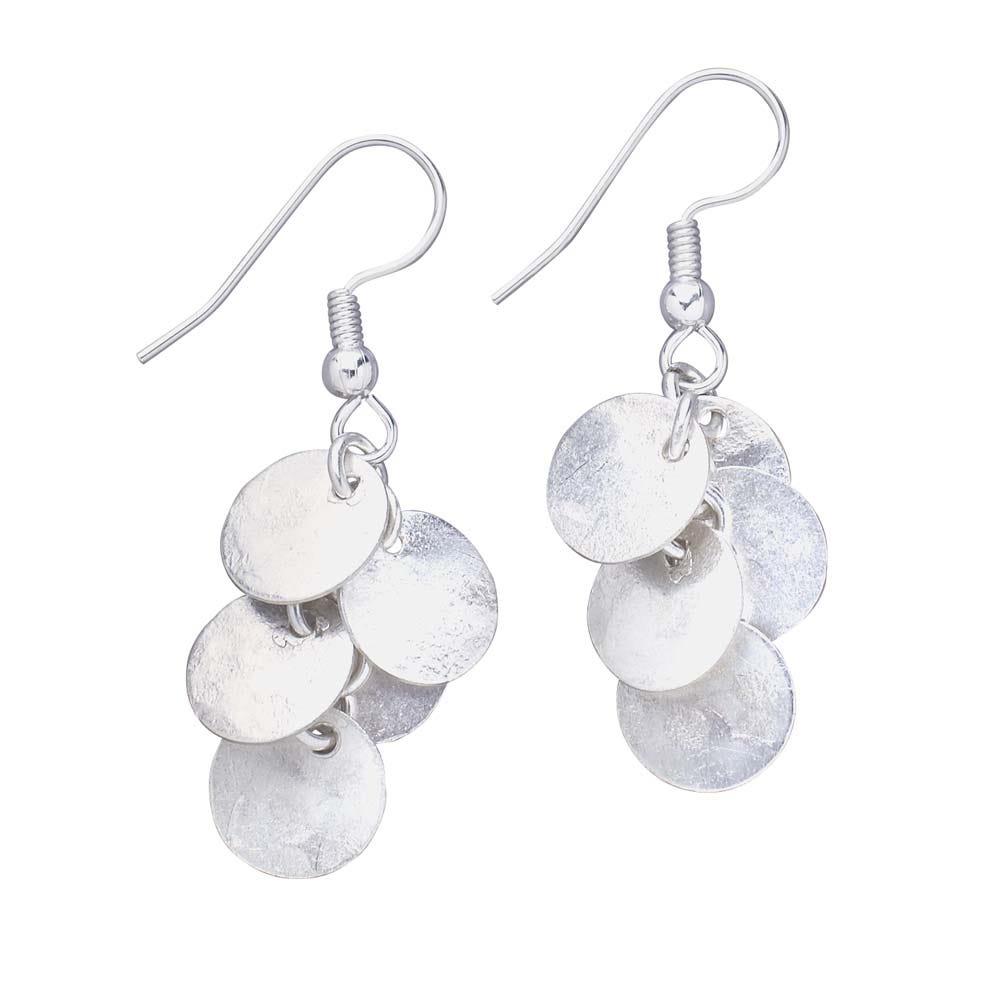 Metal Disk Cluster Earrings — Ten Thousand Villages - Wholesale