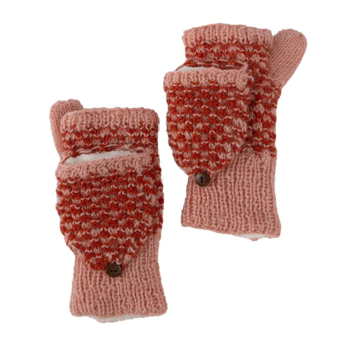 Raspberry Convertible Mittens — Wholesale -- Ten Thousand Villages
