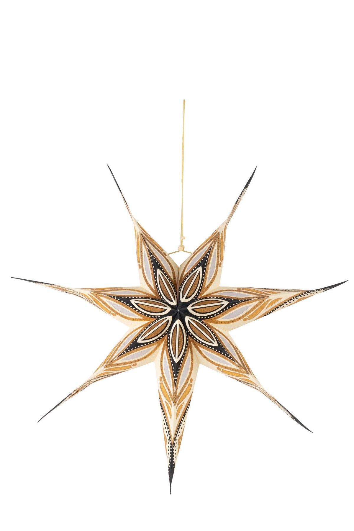 3D Black & Gold Paper Star — Ten Thousand Villages - Wholesale